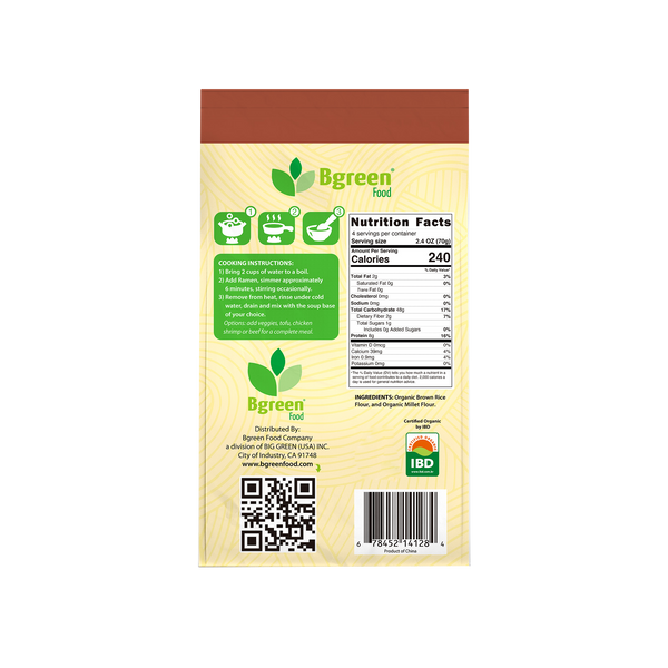 Organic Millet & Brown Rice Ramen – Bgreen Food