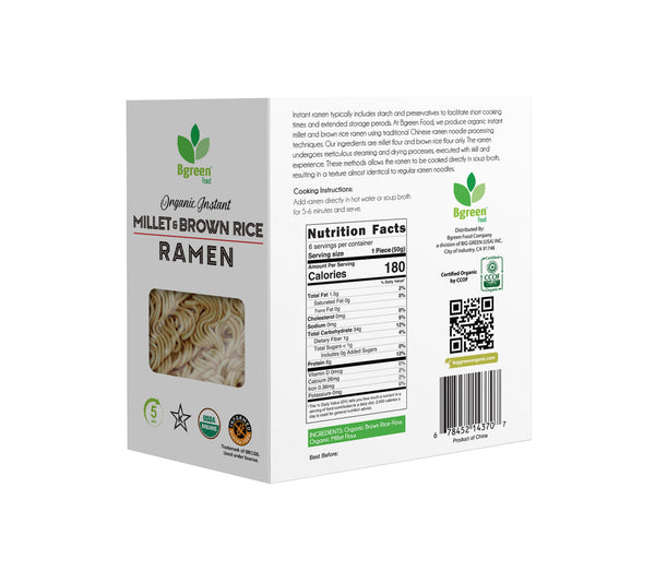 Organic Instant Millet & Brown Rice Ramen – Bgreen Food
